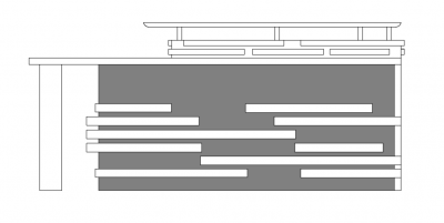 Modern samll designed reception table 3d model .dwg format | Thousands ...