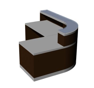 Semi circular reception design 3d model. 3dm format | Thousands of free AutoCAD drawings