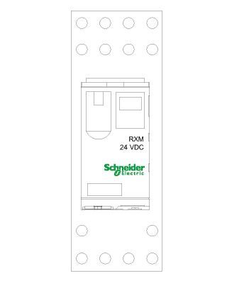 schneider electric rxm4ab2bd Relay Autocad download | Thousands of free ...