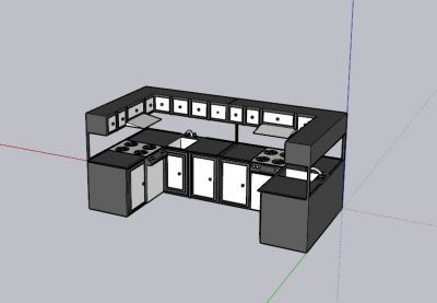 moderately designed restaurant kitchen 3d model .skp format | Thousands ...