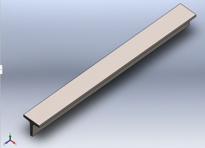 T Section Solidworks part | Thousands of free CAD blocks