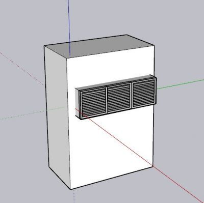 single way designed modern ventilation 3d model .skp format | Thousands ...