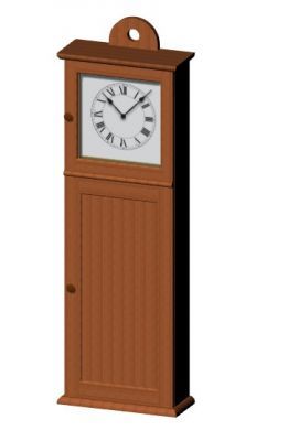 Tall designed vintage look wall clock 3d model .3dm format | Thousands ...