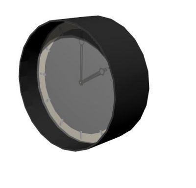 Simple tall wall clock 3d model .3dm format | Thousands of free AutoCAD ...