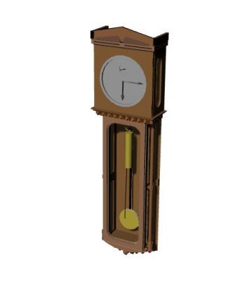 Modern designed tall wall clock 3d model .3dm format | Thousands of ...