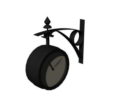 Simple aesthetically appealing wall clock 3d model .3dm format ...