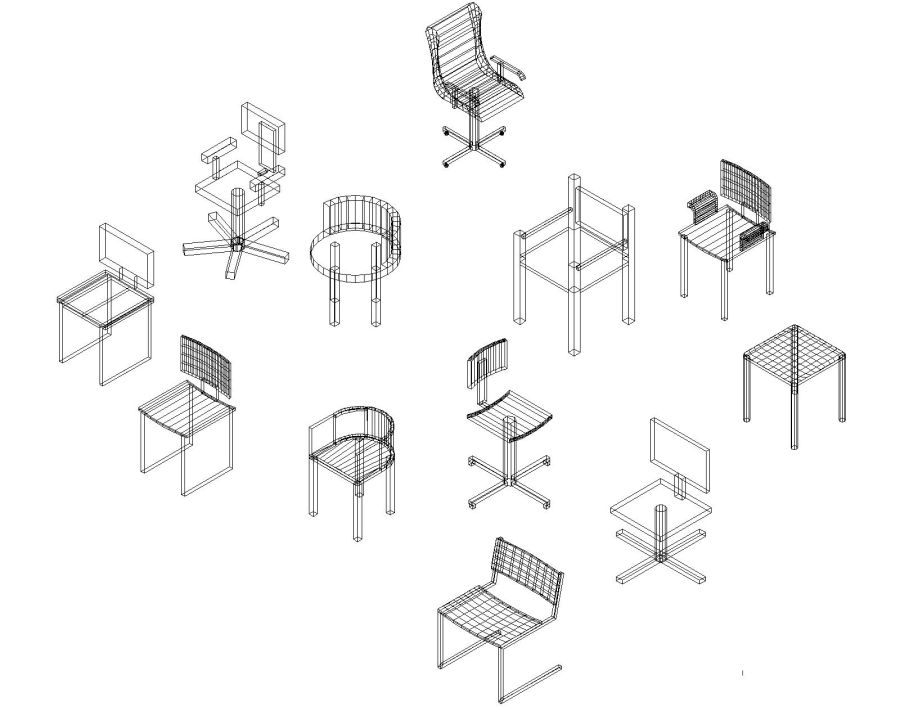 Free AutoCAD 3D Editable Drawings of Office Chairs | Thousands of free ...