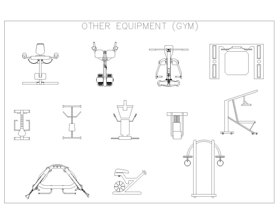 Free AutoCAD Drawing of Fitness Electronics Machine – 1 | Thousands of ...