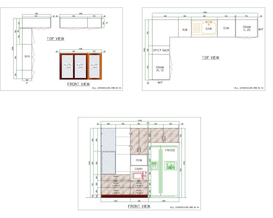 interior elevation cad block