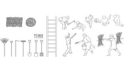 bloques de agricultores | Thousands of free CAD blocks