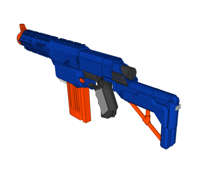 Pistola Nerf modelo Sketchup | Thousands of free AutoCAD drawings