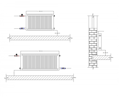 CAD 2D detalles Radiador - CADBlocksfree | Thousands of free CAD blocks