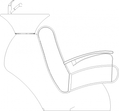 Salon Hair Wash Chair Cad Block at Tayla Hunter blog
