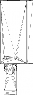 152mm Length Miniloft Spot Light Left Side Elevation dwg Drawing ...