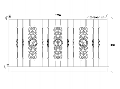 Curved Railing Ideas Dwg