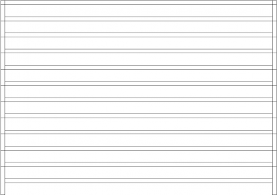 1728mm Wide Modern Triangular Staircase Rear Elevation dwg Drawing ...