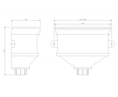 Rectangular hopper dwg | Thousands of free CAD blocks
