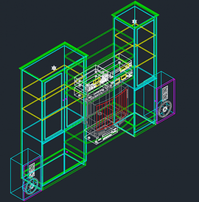 Wall TV library 3d dwg | Thousands of free CAD blocks