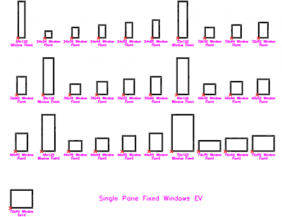 SINGLE PANE FIXED WINDOWS dwg | Thousands of free AutoCAD drawings