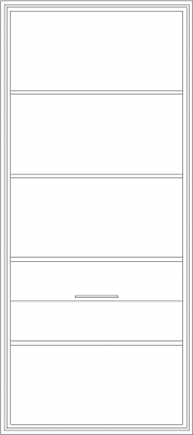 2000mm Height Tall Unit Closet with Drawer Front Elevation dwg Drawing ...
