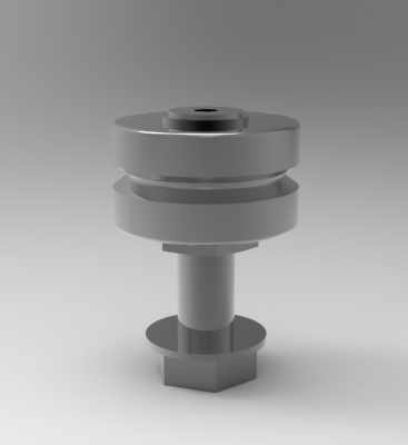 Solid-works 3D CAD Model of Floating Bearings, F= M14 x 1.5 G=28 H=1.3 ...