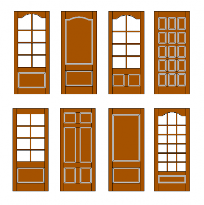 Internal timber doors CAD blocks - CADblocksfree | Thousands of free ...