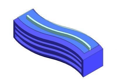 Reception Desk Wave Revit Family | Thousands of free CAD blocks