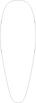 37mm Length Oval Shape Drawer Handle Front Elevation dwg Drawing ...