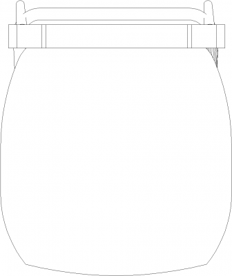 390mm Wide Stool Made in Rattan with 30mm Foam Plan dwg Drawing ...
