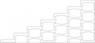 4252mm Wide Modern Design Steel Staircase Right Side Elevation dwg ...