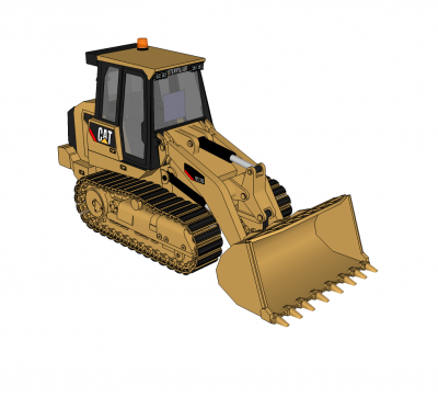 3D Sketchup Bull Dozer - CADBlocksfree | Thousands of free CAD blocks