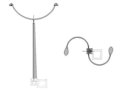 Disegno CAD per illuminazione stradale - cadblocksfree | Thousands of free CAD blocks