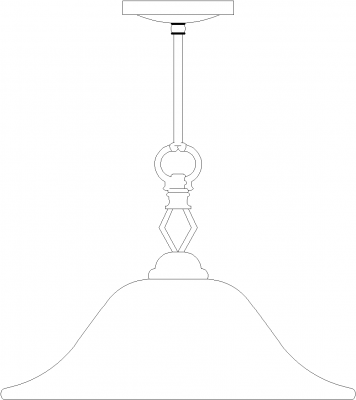 468mm Length Traditional Lamp Front Elevation dwg Drawing | Thousands ...