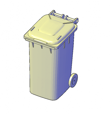 3D-CAD-Müllbehälter - CADBlocksfree | Thousands of free CAD blocks