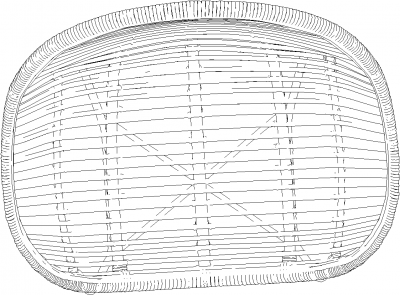 510mm Wide Pure Rattan Made Arm Chair Plan dwg Drawing | Thousands of ...