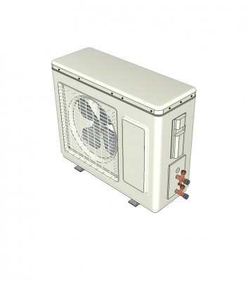 Modello 3D Sketchup di un'unità split AC. | Thousands of free AutoCAD ...