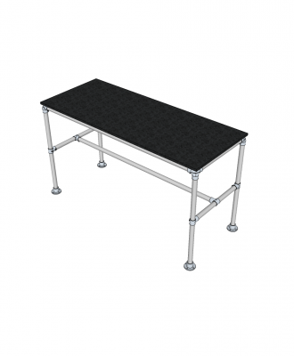 bloque 3D Sketchup de un banco de trabajo de laboratorio ...