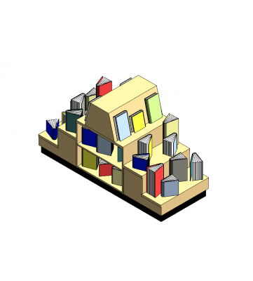 3D Book Display Revit Object - CADBlocksfree | Thousands of free CAD blocks
