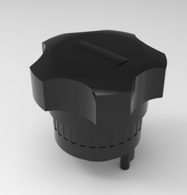 Solid-works 3D CAD Model of Adjusting knobs with digital position ...