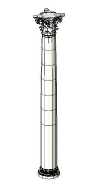 Flower Vase Column | Thousands of free CAD blocks