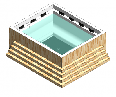 Famille Revit en bois pour spa - CADblocksfree | Thousands of free CAD ...