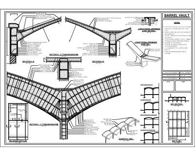 RCC BARREL VAULT | Thousands of free CAD blocks