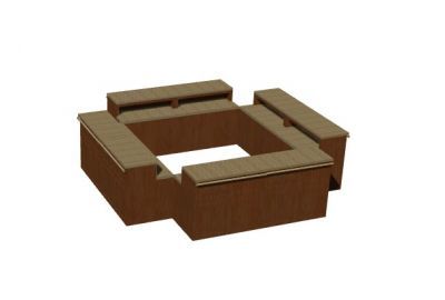 modern bar table with serving platform 3d model .3dm format | Thousands ...