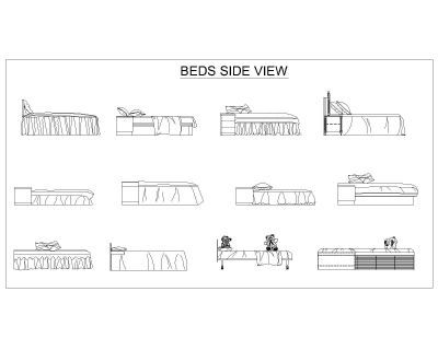 beds_side_view-004 | Thousands of free AutoCAD drawings