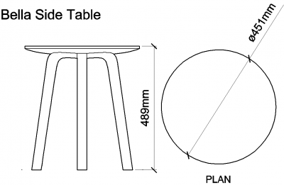 AutoCAD download Bella Side Table DWG Drawing | Thousands of free ...