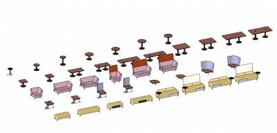 Coffee and Chair collection revit family | Thousands of free AutoCAD ...