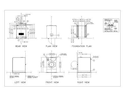 Commercial Laundry 45 lb Capacity Rigid Mount-3 | Thousands of free CAD ...