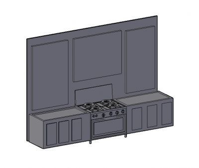 Medium sized designed compact kitchen platform 3d model .dwg format ...