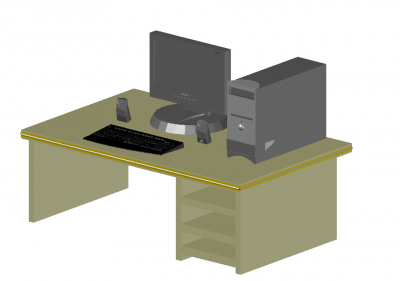 modern small sized computer 3d model .dwg format | Thousands of free ...