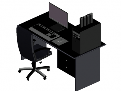 computer with a modern look 3d model .dwg format | Thousands of free ...